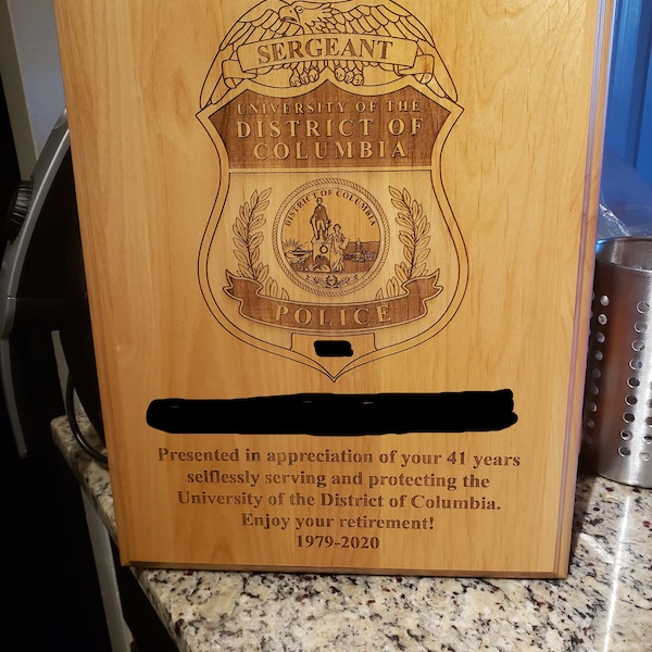 Police Appreciation Plaque - Etsy