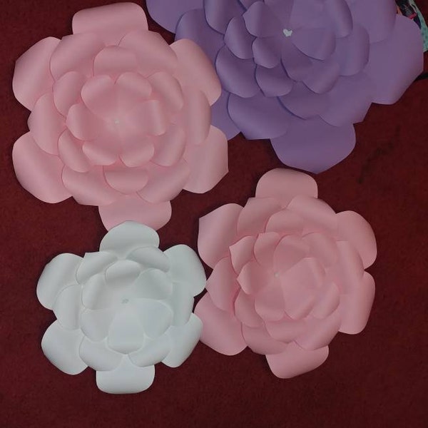 Easy Large Paper Flowers, DIY Giant Flower Templates & Instructions ...