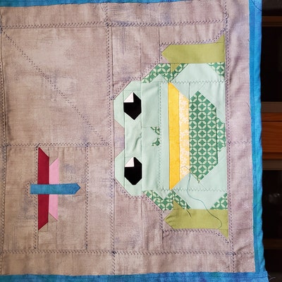 Ribbit Ribbit Frog Spring Pond Quilt Block PDF Pattern Includes ...