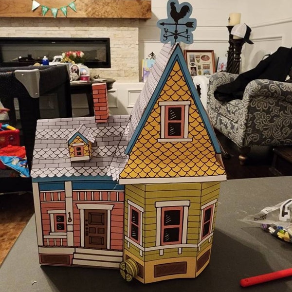 Movie UP Printable Balloon House DIY Craft With Youtube Tutorial Video ...