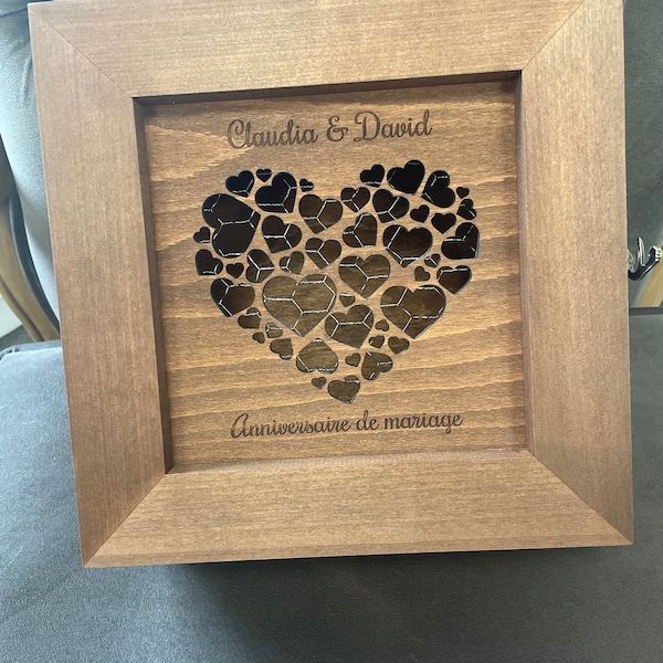Shadow Box Wedding Guest Book Drop Box Guest Book 3D Guest Book ...