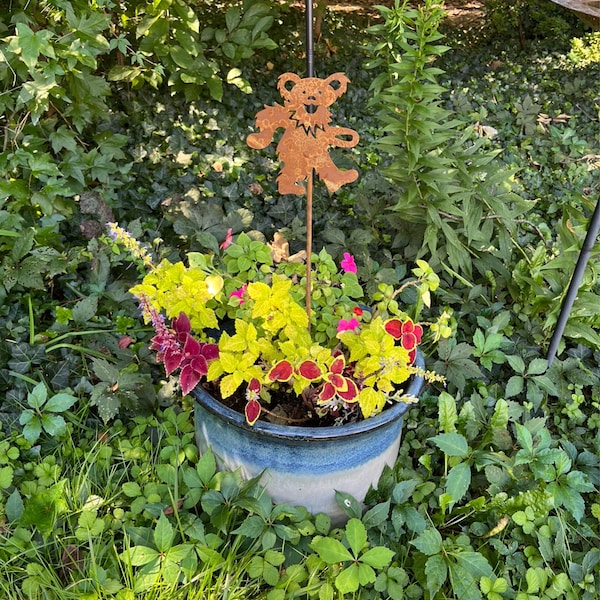 Elephant Metal Garden Art Stake Home Garden Decor Free Shipping! - Etsy