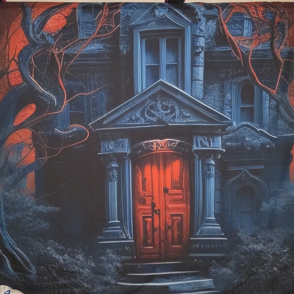 Creepy Demon Shower Curtain, Halloween Demon Skull Decor, Scary Skull ...