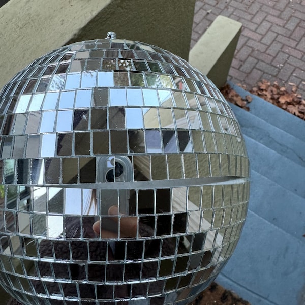 8 Inch Disco Ball Decor Vintage Retro | Hippie Funky 70s Mirror Ball ...