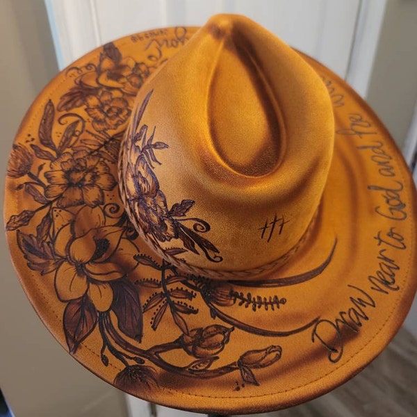 Toyo Straw Panama Hat or Wide Brim Fedora With Vented Crown and Black ...