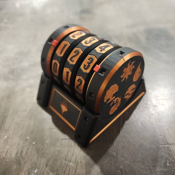 Spell Slot Counter With Magnetic Storage, Stand & Clickable Dials for ...