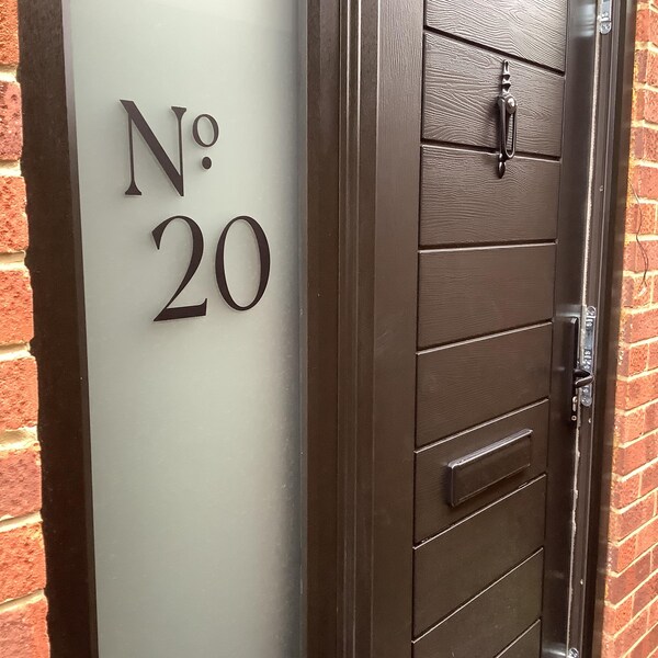 Premium Gold Fanlight Transom House Door Numbers, Victorian Style House ...