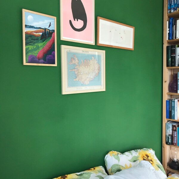 Pink A4 Sad Cat Poster - Etsy