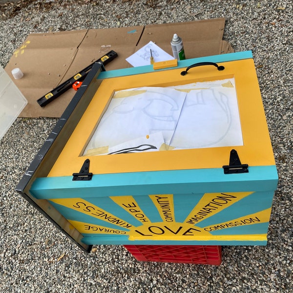 LITTLE FREE LIBRARY® Two Story Modern With Official Charter Sign ...