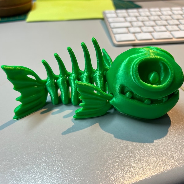Flexi Print-in-place Fish - STL File for 3D Printing Active - Etsy UK