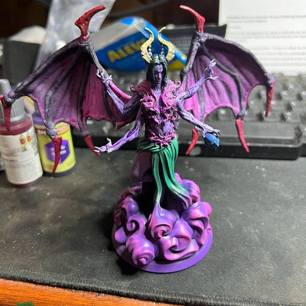 Demon Queen Miniature - Lord of the Print | Infernal Daemon of Slaanesh ...