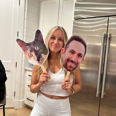 Cat Face Stick, Face on a Stick Prop, Cat Party, Cat Face on a Stick ...