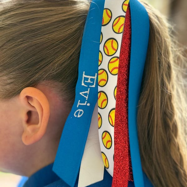 Gameday Boot Bows, Embroidered Ribbons, Custom Boot Ribbons, Spirit ...