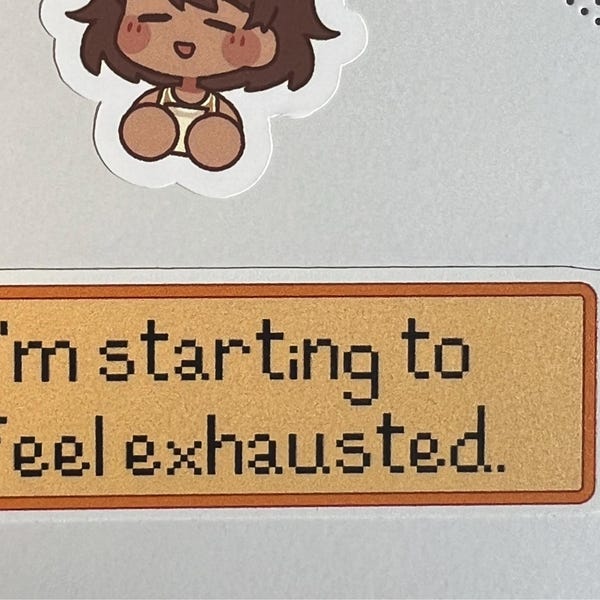 Stardew Valley Stickers, Feel Exhausted, -sticker, Stardew Valley ...