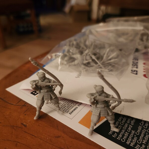 Skeleton Zombies Infantry Unit | Skeleton Samurai Miniatures ...