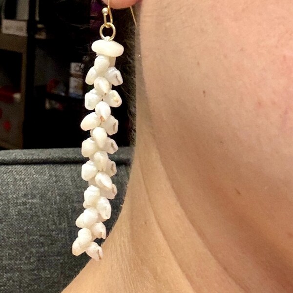 100% Genuine Niihau Shell Lei Jewelry, Pikake 20” Niihau Shell, Kahealani Shell, Puka Shell ...