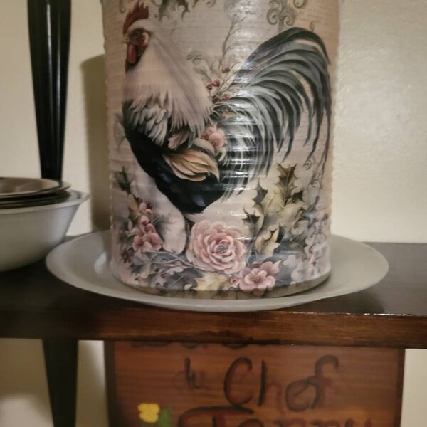 Decoupage Central, Rooster, Flowers, Colorful, Vintage, Shabby Chic ...