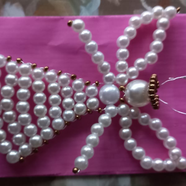 Beaded Angel Tutorial DIY, How to Make Small Beaded Angel, English ...