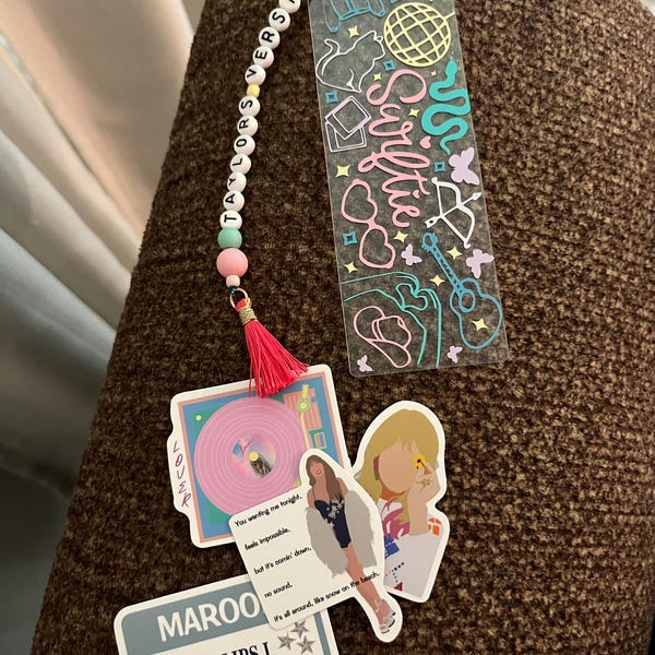 Acrylic Bookmark Plastic Bookmark 70s Inspired Bookmark Groovy Bookmark ...