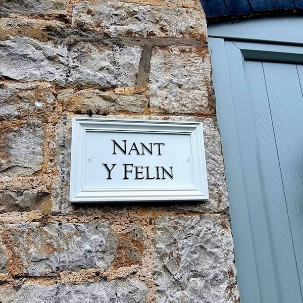 Custom Traditional Hand Painted Framed House Name Sign, Personalised - Etsy