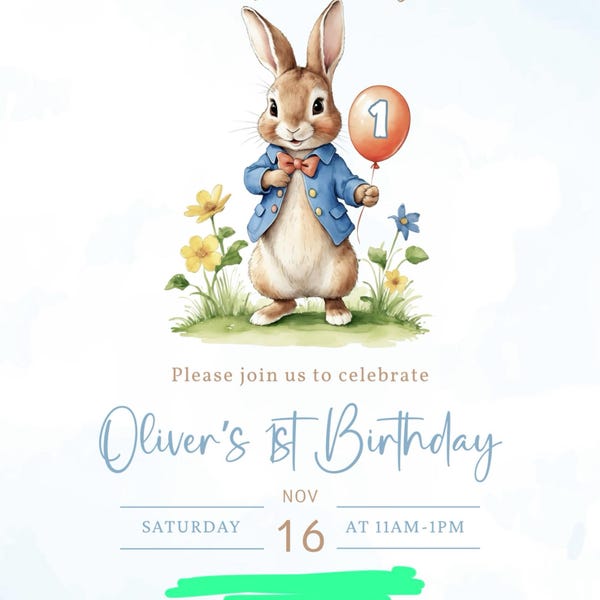 Editable Safari First Birthday Invitation, Wild One Birthday Invite ...