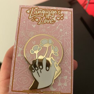 Languages of Love Touch Holding Hands 1.75 Hard Enamel Pin - Etsy