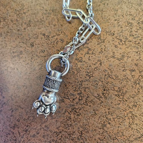 Sterling Silver Antique Hell Key Pendant Necklace, Antique Key Skull ...