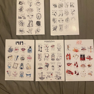 Taylor Swift Folklore Tracklist Print / Merchandise / Fanart - Etsy UK