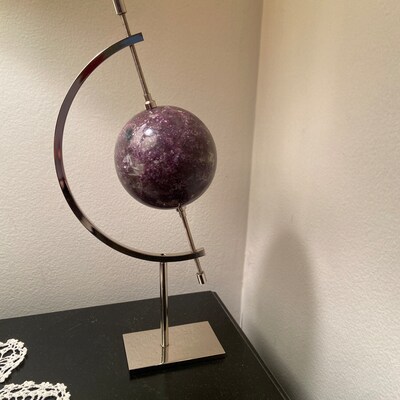 Altar Decoration Crystal Sphere Stand 2 Sphere Holder Modern Boho Stand ...