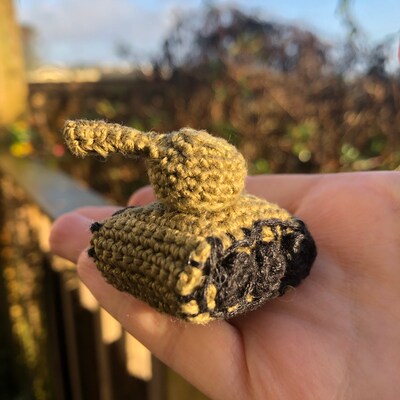 Crochet Pattern Tank Keychain - Etsy