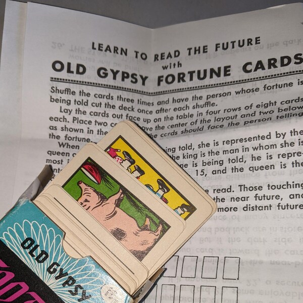 Old Gypsy Fortune Telling Cards | Printable Gypsy Cards | Gypsy Fortune ...