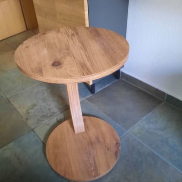 Couchtisch mit Rollen, kleiner Beistelltisch C Form, stylischer ...