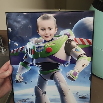 Buzz Lightyear Portrait, Buzz Toy Story Portrait, Custom Buzz ...