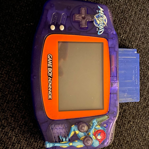 Metroid Fusion Custom Nintendo Gameboy Advance Shell Housing Gba - Etsy
