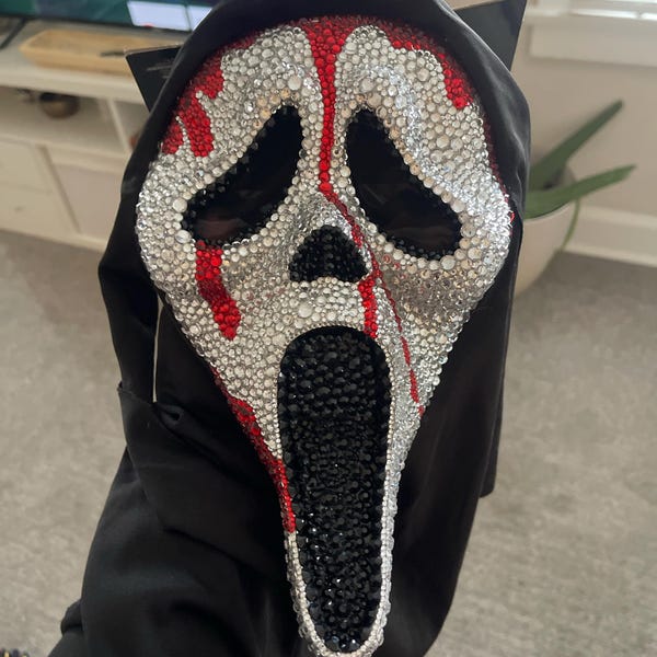 Bling Bedazzled Ghostface Mask - Etsy Canada