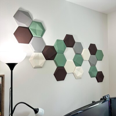 UPHOLSTERED WALL PANELS, Rectangular 24x10 Cushion Wall Panel, Adhesive ...