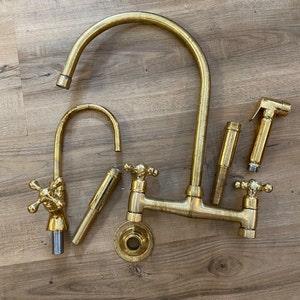 Unlacquered Brass Glass Rinser for Kitchen Sinks Kitchen Sink - Etsy