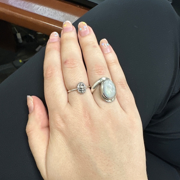 Minimalist Lion Ring, Leo Sterling Silver Ring, 14K Gold Ring, Stacking Ring, Midi Ring, Gift ...