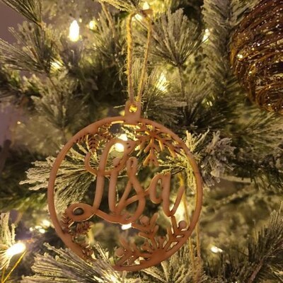 Custom CHRISTMAS Tree Baubles Christmas Tree Decor - Etsy