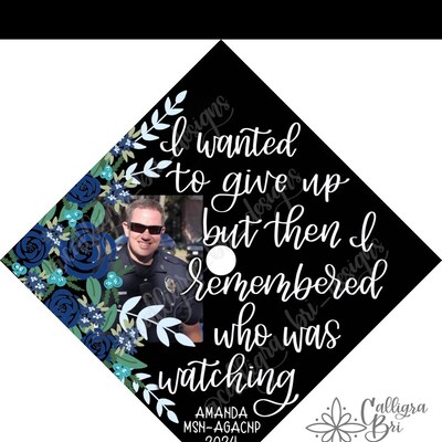 Grad Cap Topper Graduation Gift Tassel Custom Grad Quote Grad Cap ...