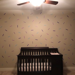 Sprinkle Wall Decals Confetti Wall Decal Set, Vinyl Wall Decals, Wall ...