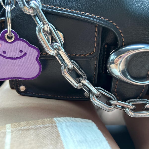 Cute Cat Embroidered Tag Keychain Kawaii Neko Jet Tags tamago, Sakura ...