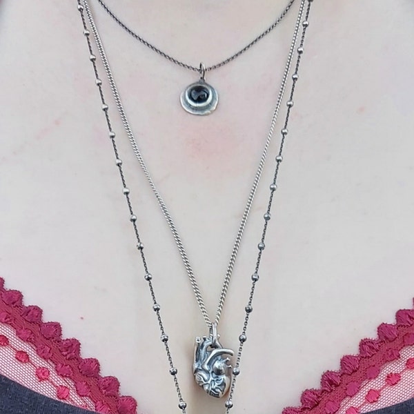 Raven Eye Necklace - Sterling Silver - Etsy