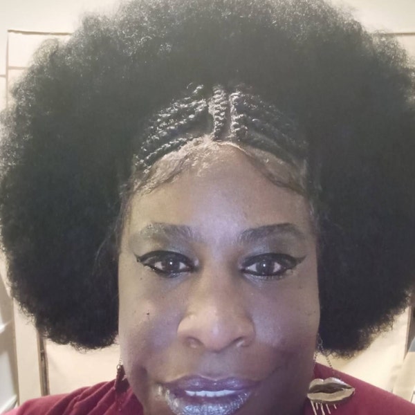 8 Inches Human Hair Sister Locks Frontal.0.2cm Front Lace Small Loc ...