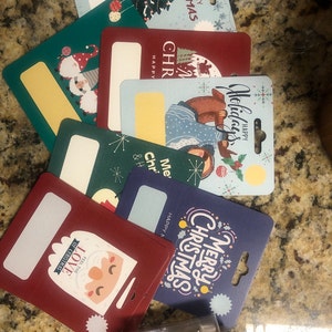 Christmas Money Card Money Holder Card Stocking Stuffer - Etsy