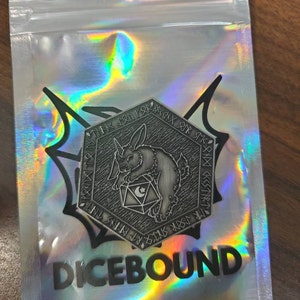 Solid Metal D2 Coin Featuring an Almiraj Dice Guardian Dicebound ...