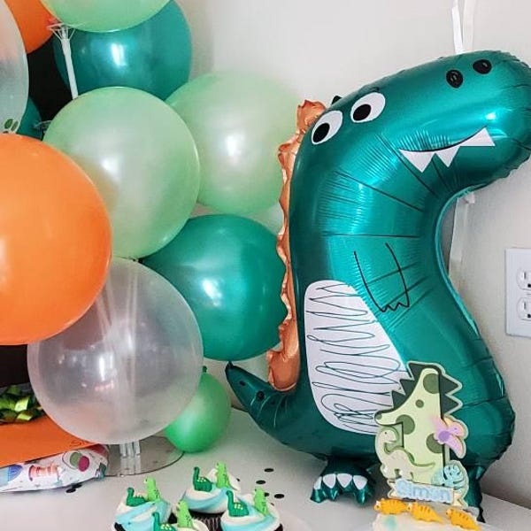 Dinosaur Birthday Favor Gabble Box, T-rex Birthday Decoration, Three ...