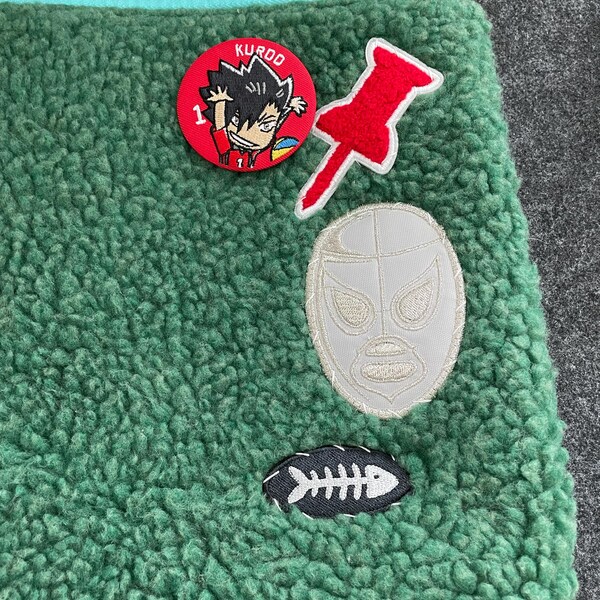 Little Fish | Bone Skeleton Embroidered Iron/sew on Patch | Left ...