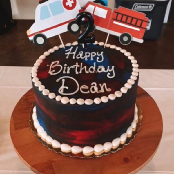 Fire and Rescue Birthday Party*emergency Vehicle Centerpieces*firetruck ...