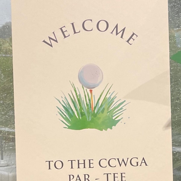 Golf Welcome Sign Editable Template, Golf Party Welcome Sign, Golf Ball ...